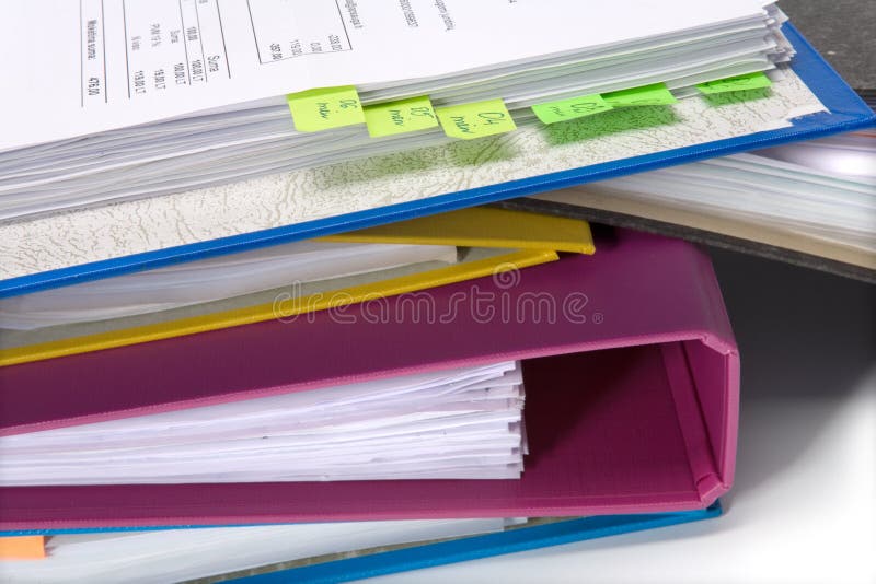 Thick blue file stock photo. Image of bills, office, firm - 18894514