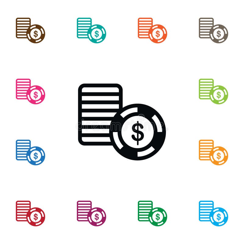 Isolated Stack Icon. Disk Vector Element Can Be Used for Chip, Stack ...