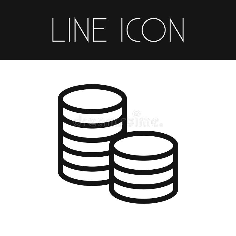 Isolated Stack Outline. Chip Vector Element Can Be Used for Chip, Stack ...