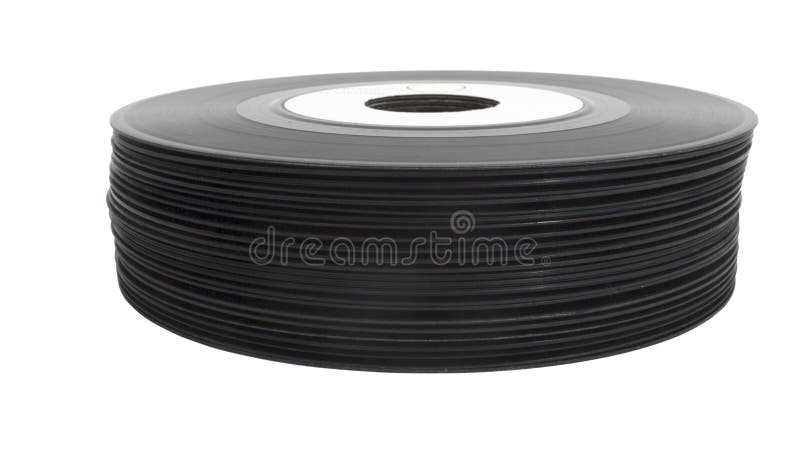 Stack of Vintage 45 Rpm Records Stock Photo - Image of forty, disc ...