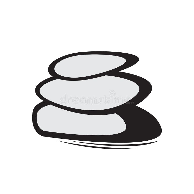 Stacked rocks icon stock vector. Illustration of natural - 116016564