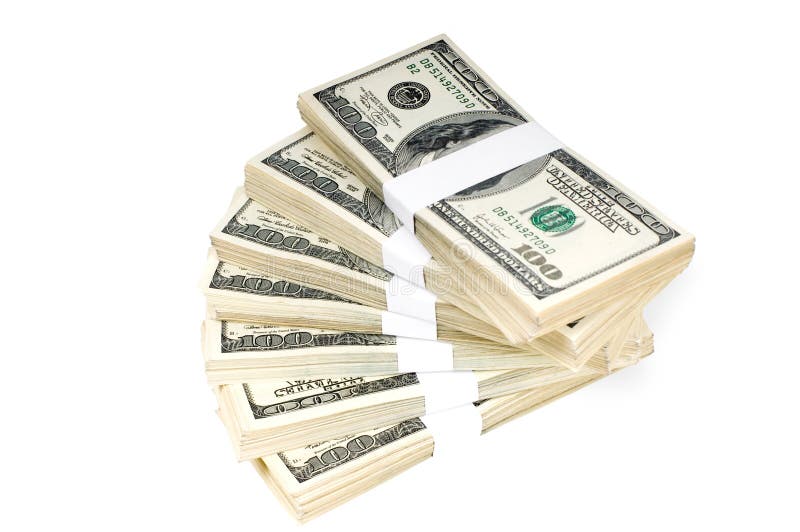 Stack of 20 dollar bills stock photo. Image of fortune - 2562612