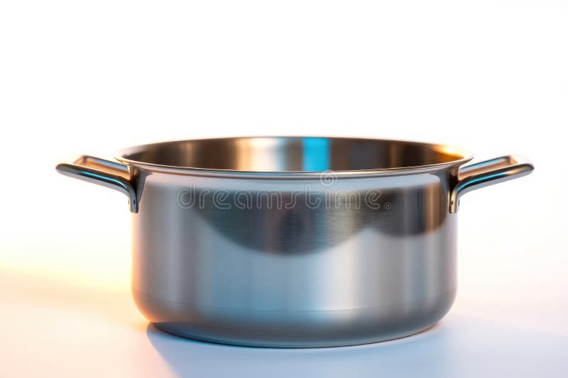 Isolated Stainless Pot. Modern Kitchen Essential. Use for Cooking ...