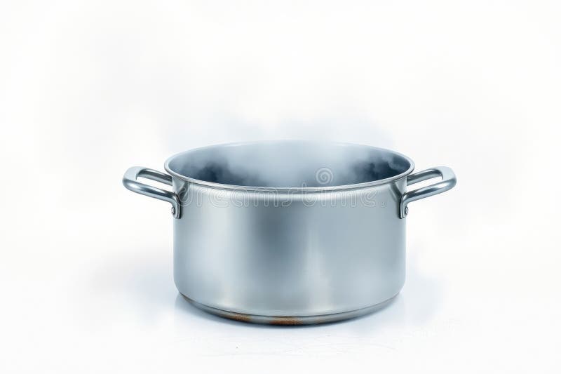 Isolated Stainless Pot. Modern Kitchen Essential. Use for Cooking ...