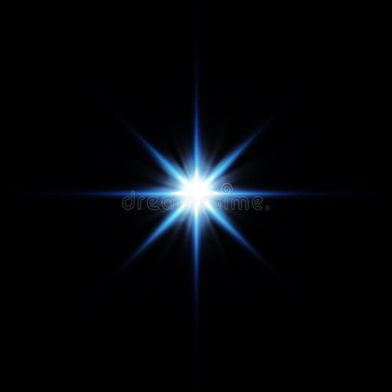 Isolated Star of Bethlehem with Eight Rays. Stock Illustration ...