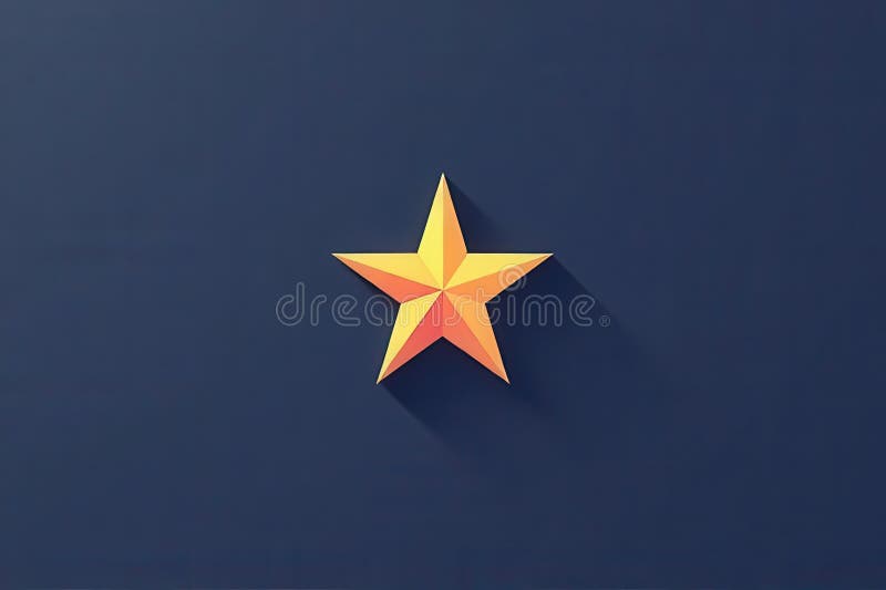 Isolated Star Icon Logo Creation - Showcasing Brand Independence Stock ...