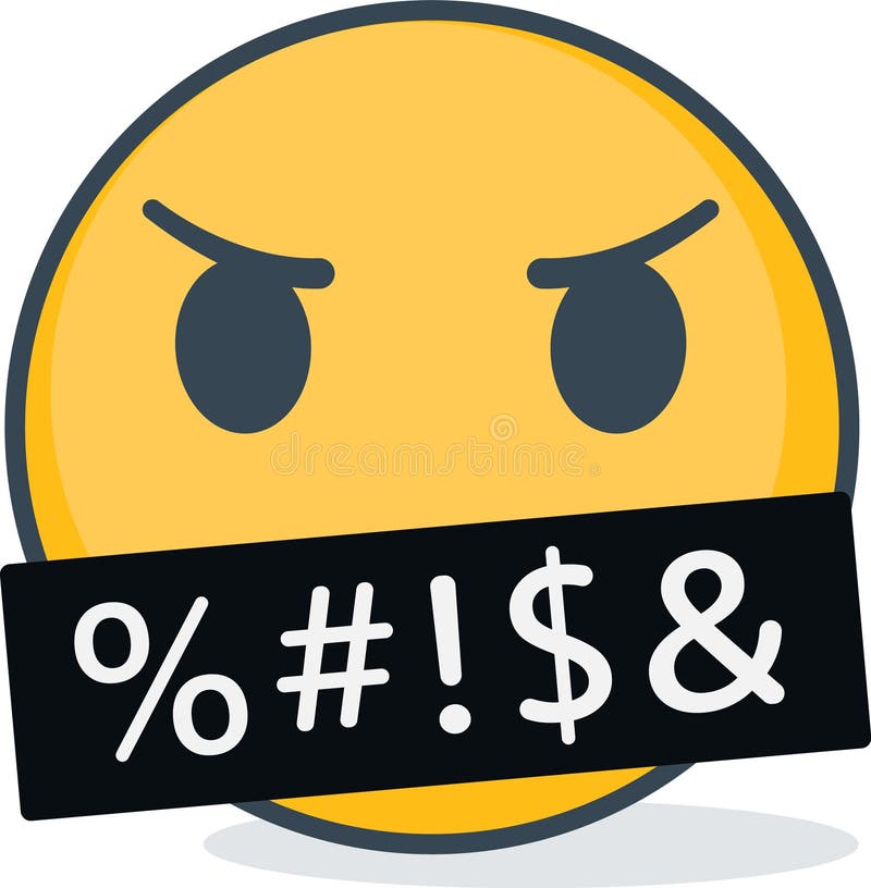 Swearing Emoticon Stock Illustrations – 107 Swearing Emoticon Stock ...