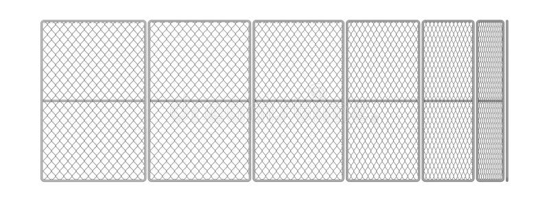 Isolated Steel Fence on White Background Stock Vector - Illustration of ...