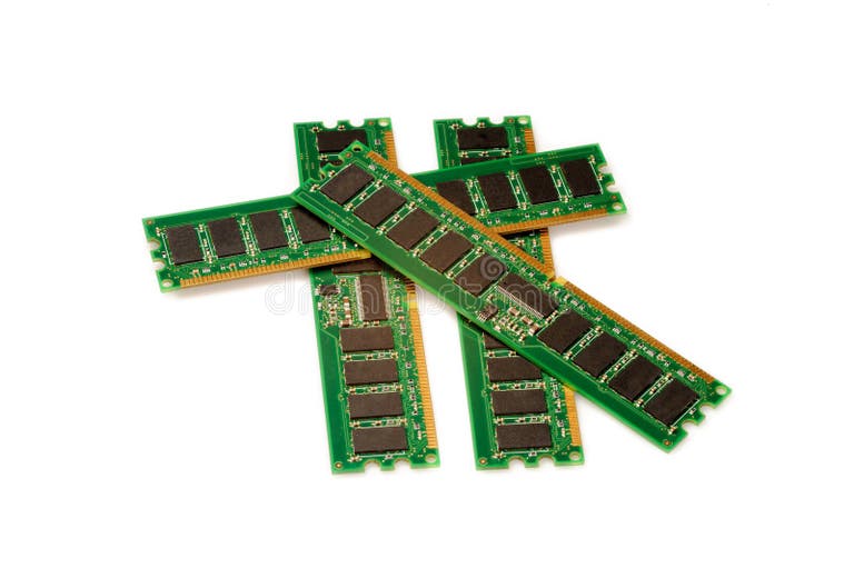 RAM Stick of Computer Random Access Memory Isolate Stock Photo - Image ...
