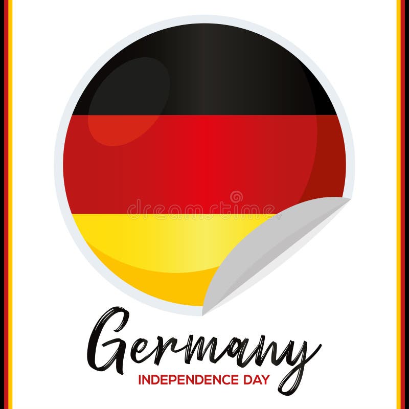Isolated Sticker with the Flag of Germany Vector Stock Vector ...