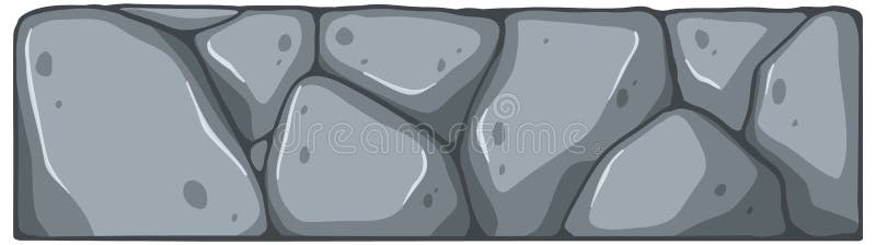 Isolated Stone Brick in Cartoon Style Stock Vector - Illustration of ...