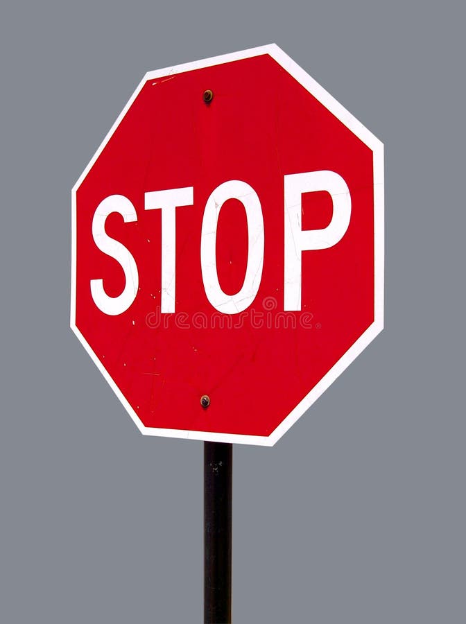 Isolated Stop Sign Picture. Image: 2499753