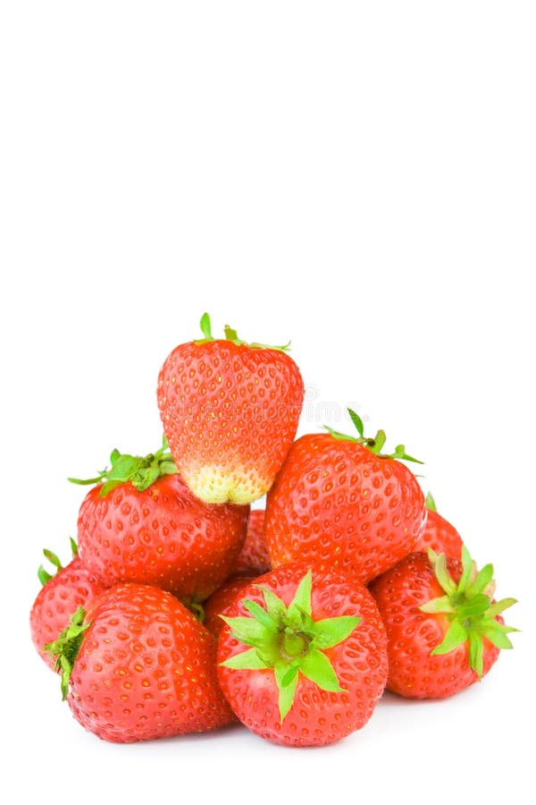 Isolated strawberry stock image. Image of white, strawberry - 7740881
