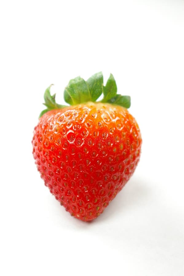 Isolated strawberry stock photo. Image of fresh, white - 876006