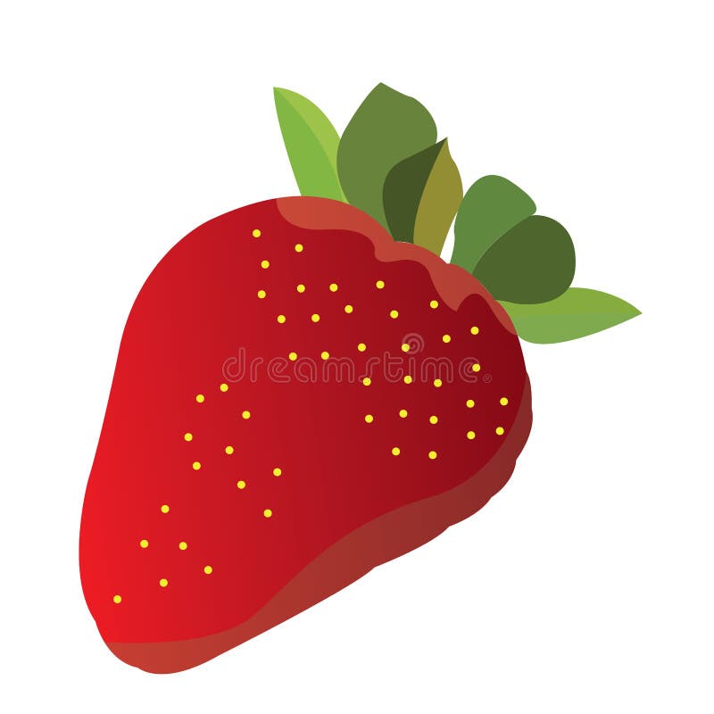 Isolated Strawberry Outline Stock Vector - Illustration of health ...