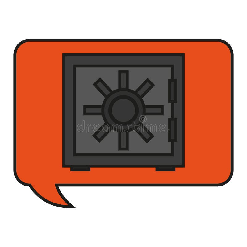 Isolated strongbox design stock vector. Illustration of symbol - 80909473