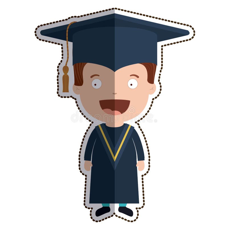 Isolated Student Cartoon of School Design Stock Vector - Illustration ...