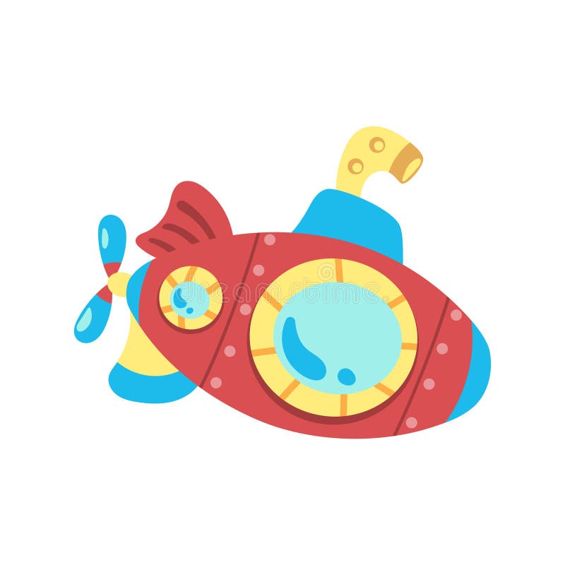Isolated Submarine Toy Icon Sea Life Vector Stock Vector - Illustration ...