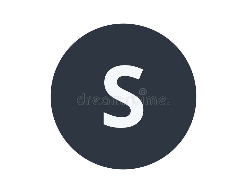 Isolated Sulfur Chemical Element in a Circle Stock Vector ...