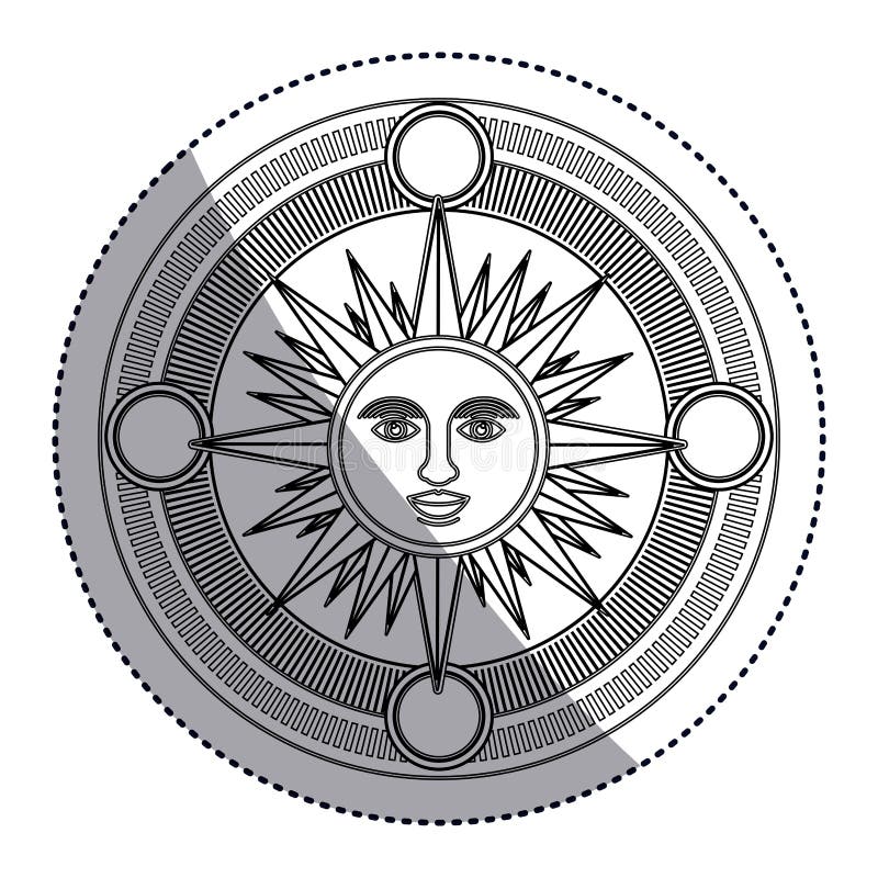 Sun Compass Stock Illustrations – 7,745 Sun Compass Stock Illustrations ...