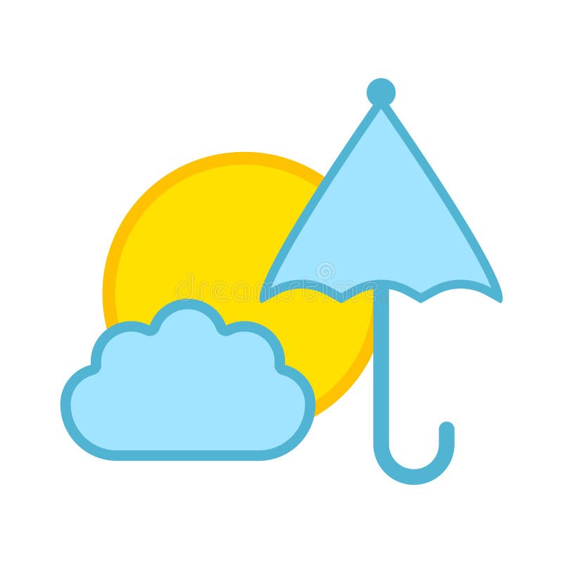 Isolated Sunny Weather Icon Stock Vector - Illustration of sunny ...