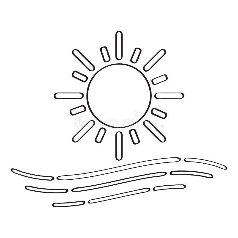 Isolated Sunny Weather Icon Stock Vector - Illustration of sunny ... Isolated Sunny Weather Icon Stock Vector - Illustration of sunny ...