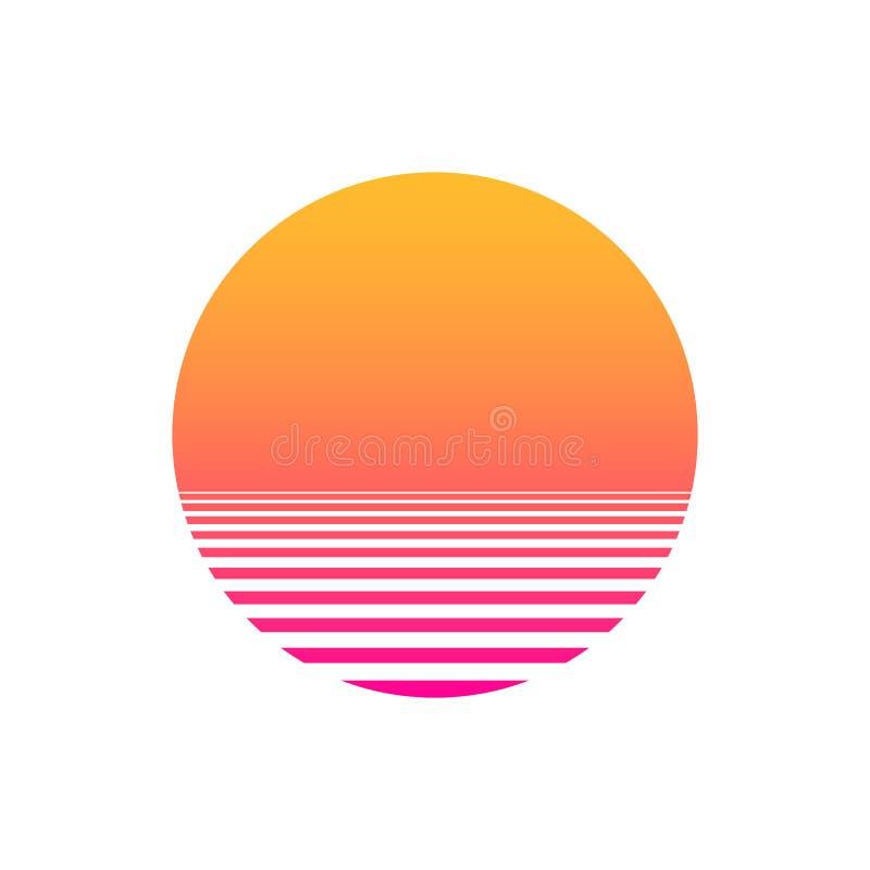 Cartoon Sun (gradient Color) Stock Illustration - Illustration of ...