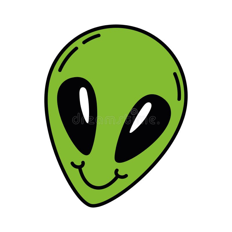 Isolated Surrean Alien Emote Icon Vector Stock Vector - Illustration of ...