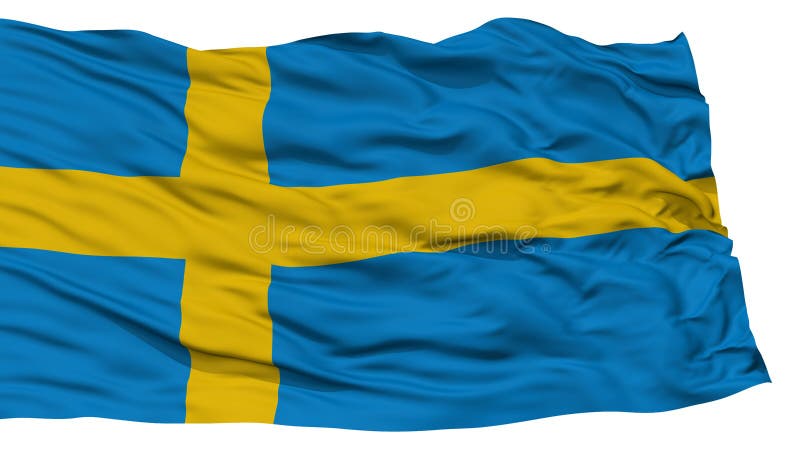 Isolated Sweden Flag stock photo. Image of patriot, blue - 91178224