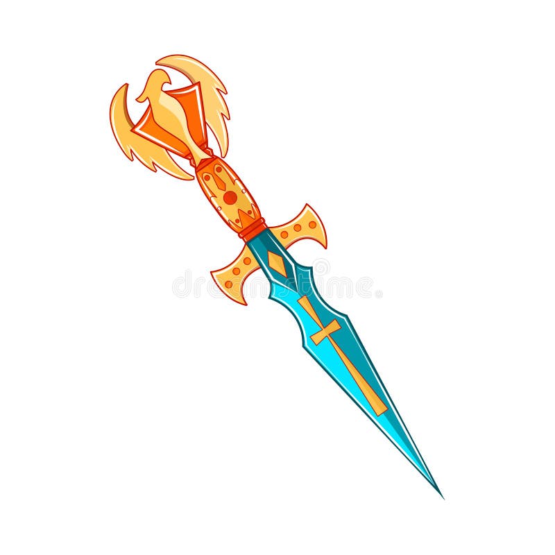 Isolated Sword Flag Heraldry Vector Illustration Stock Vector ...