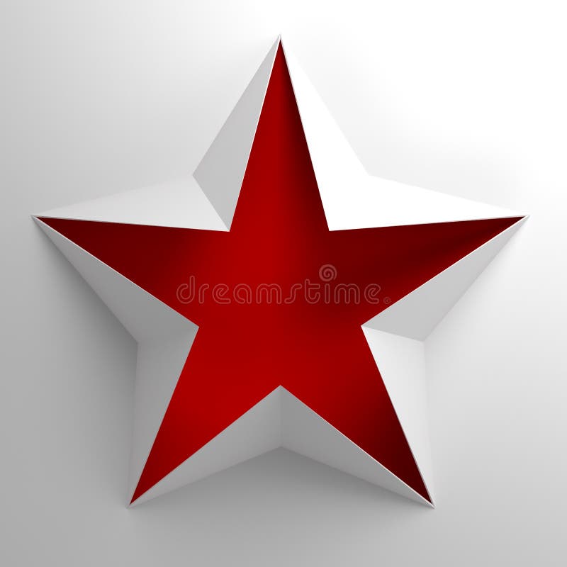 Isolated symbolic red star stock illustration. Illustration of symbolic ...