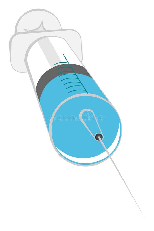 Injection Syringe Vector Illustration Stock Vector - Illustration of ...