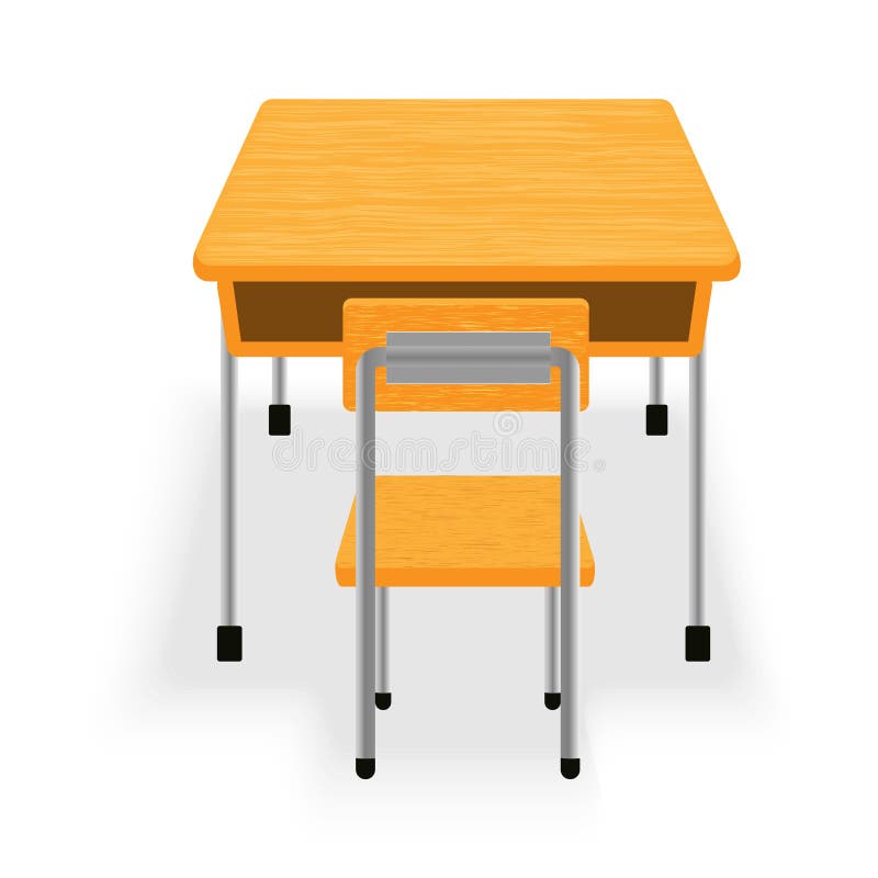 Isolated of Table and Chair-Vector Illustration Stock Vector ...