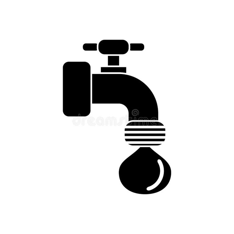 Isolated Tap Object with Drop Design Stock Vector - Illustration of ...