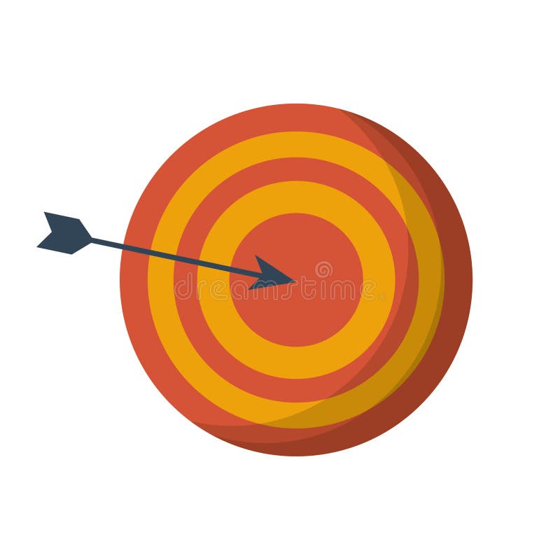 Isolated target design stock vector. Illustration of creativity - 80230291