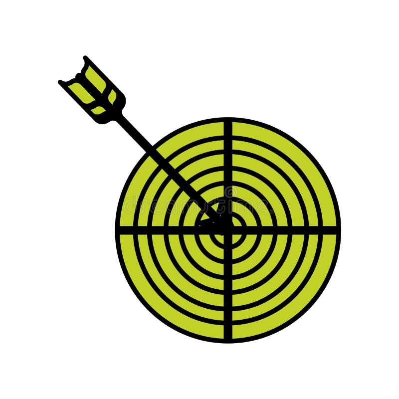 Isolated target design stock vector. Illustration of consulting - 81868141