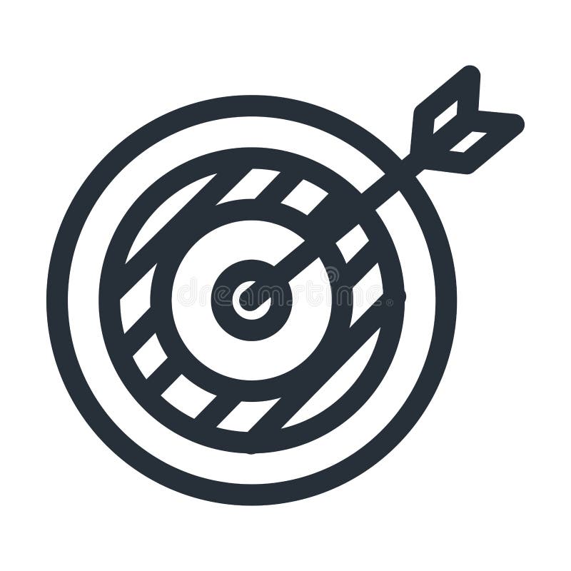 Isolated Target Line Style Icon Vector Design Stock Vector ...
