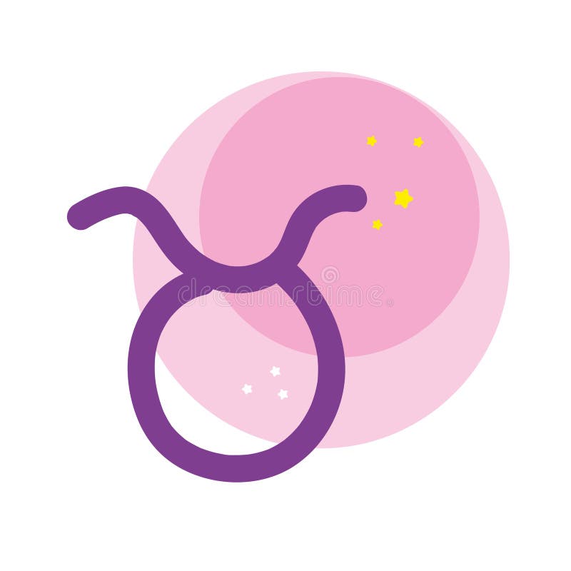 Isolated Taurus Colored Zodiac Sign Symbol Vector Stock Vector ...
