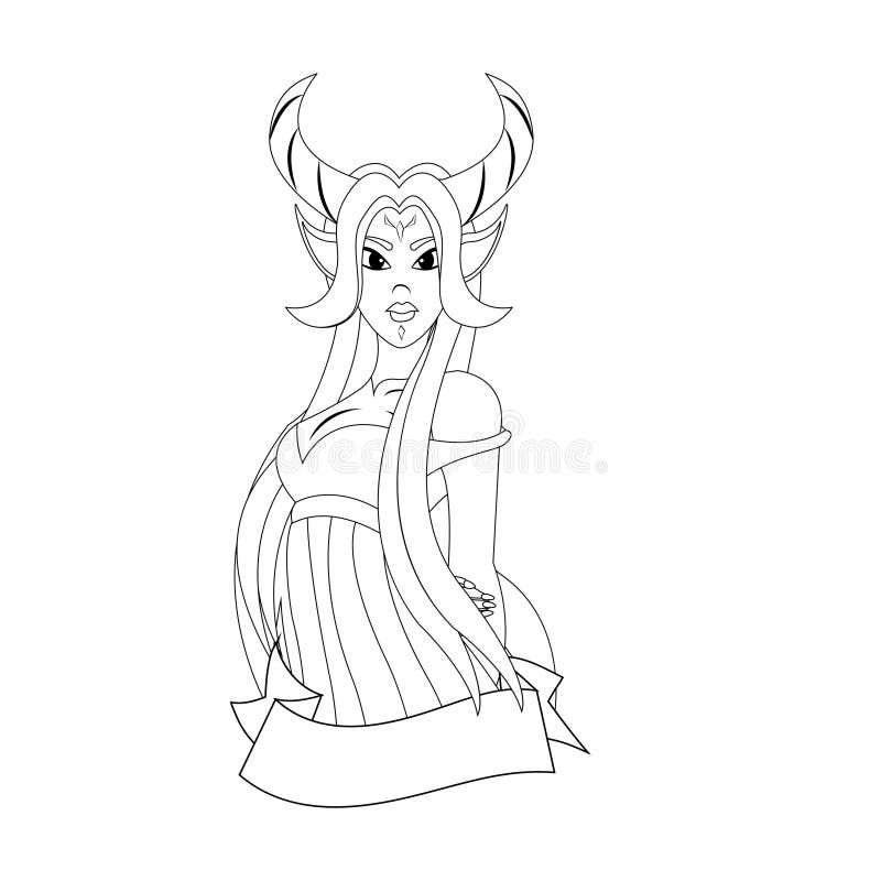 Isolated Taurus Female Character Zodiac Sign Stock Vector ...