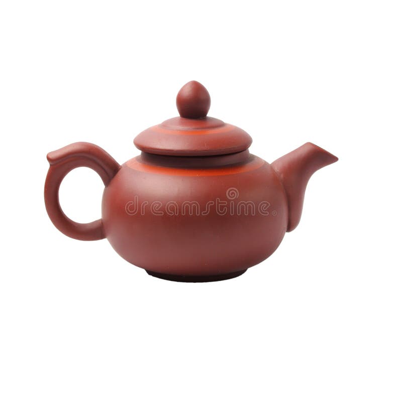 Isolated tea pot stock image. Image of oriental, leaf - 58101657