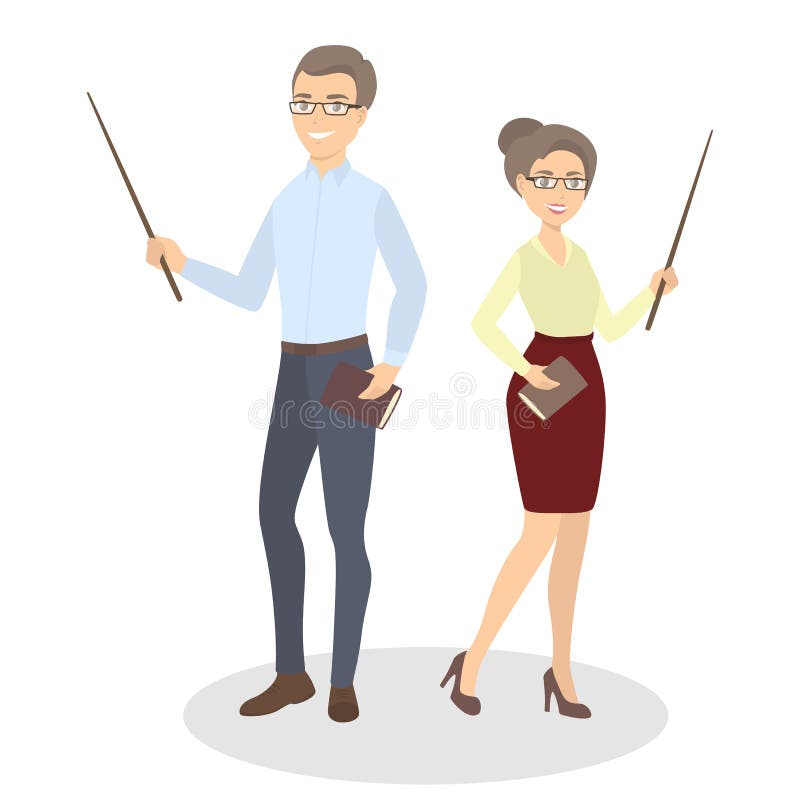 Professional teachers. stock vector. Illustration of back - 79738459