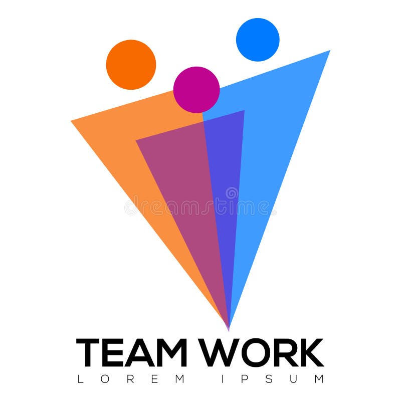Isolated teamwork logo stock vector. Illustration of family - 101271544