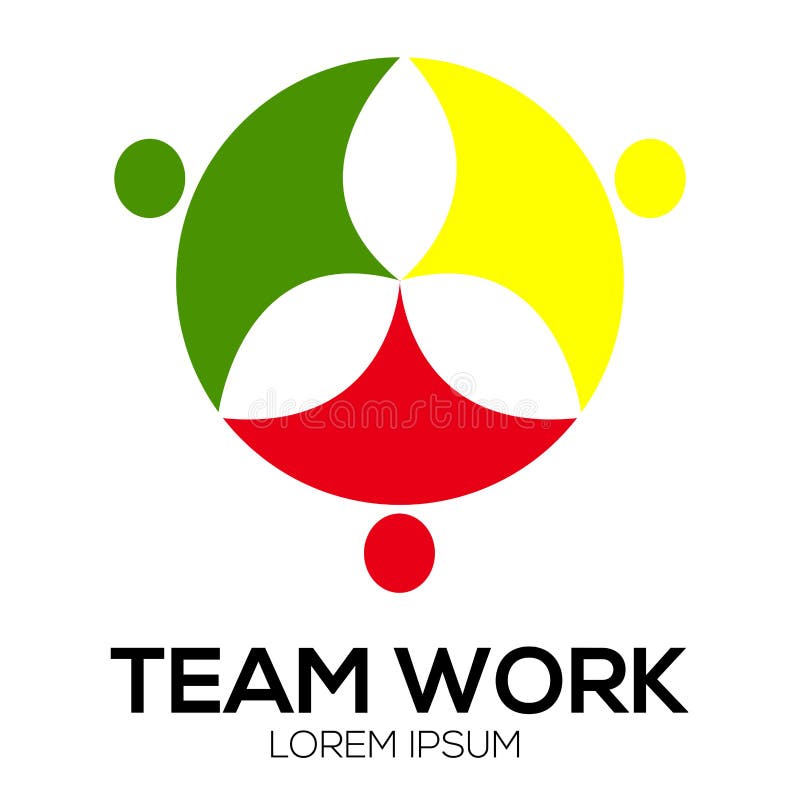 Isolated teamwork logo stock vector. Illustration of abstract - 101270805