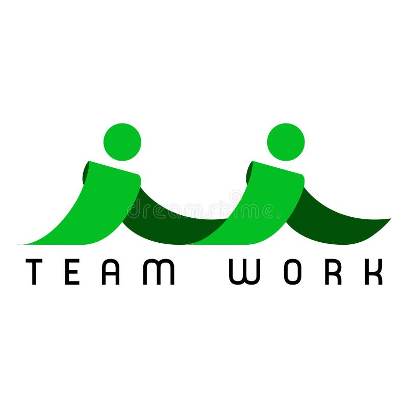Isolated teamwork logo stock vector. Illustration of modern - 108107655