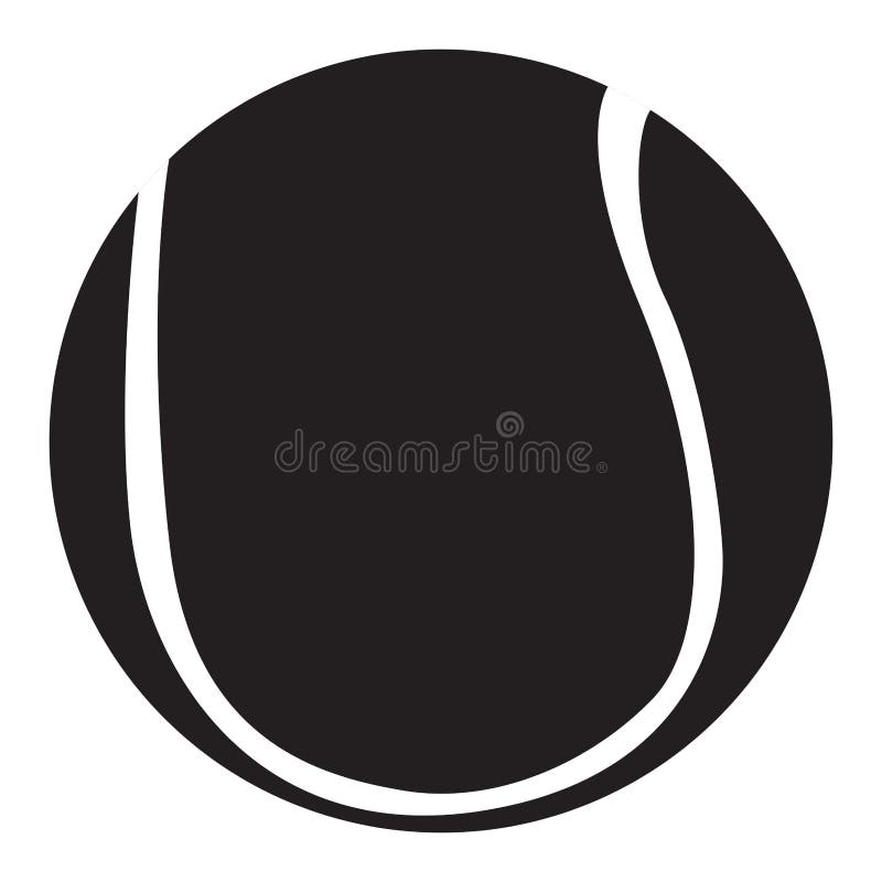 Isolated tennis ball stock vector. Illustration of vector - 92132635