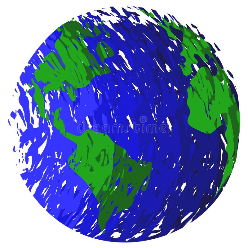 Isolated textured earth stock vector. Illustration of shape - 92690179