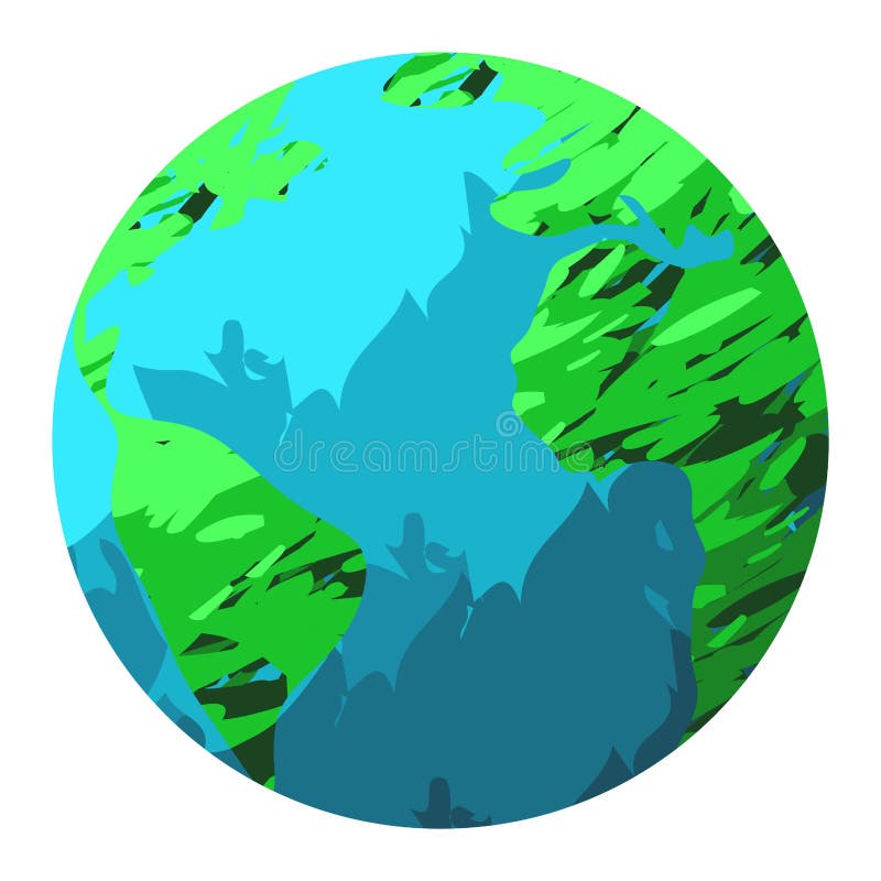 Textured Earth Illustration Stock Illustration - Illustration of ...
