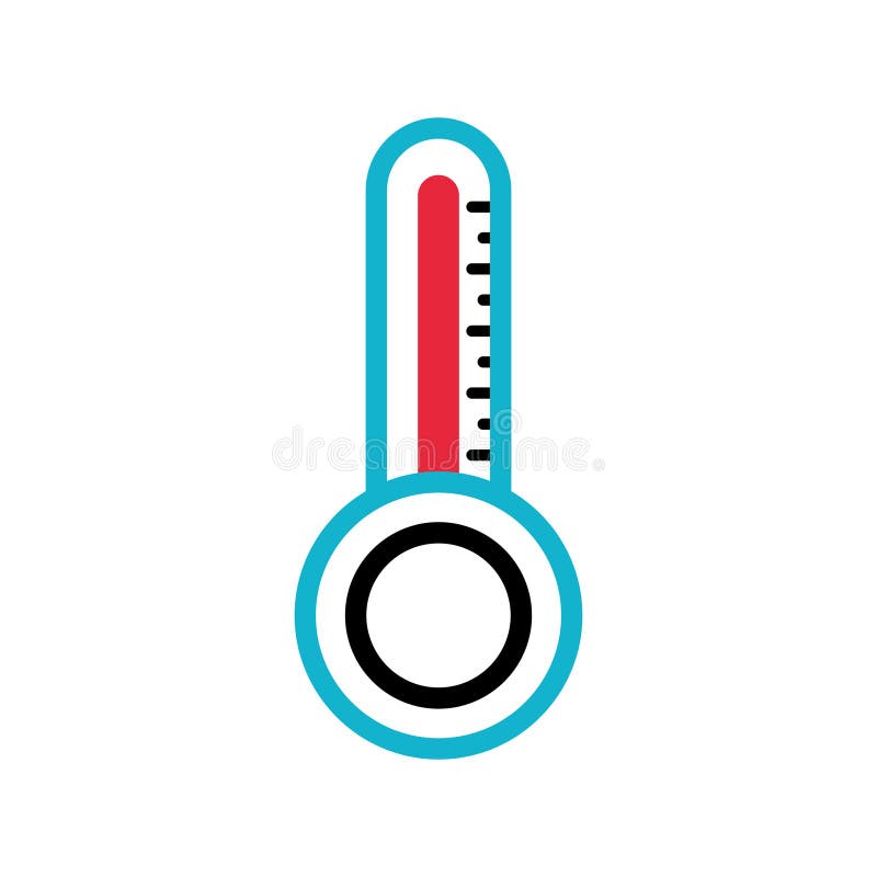 Isolated Thermometer Outline Style Medical Icon Vector Stock ...