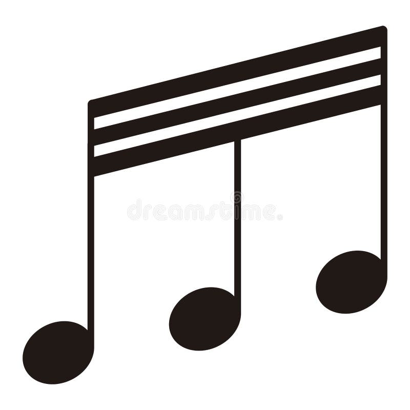 Isolated Thirty-second Note. Musical Note Stock Vector - Illustration ...