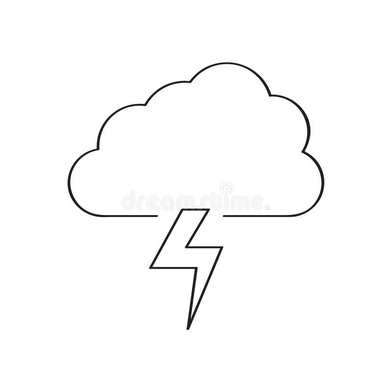Isolated Thunderstorm Weather Icon Stock Vector - Illustration of sign ... Isolated Thunderstorm Weather Icon Stock Vector - Illustration of sign ...